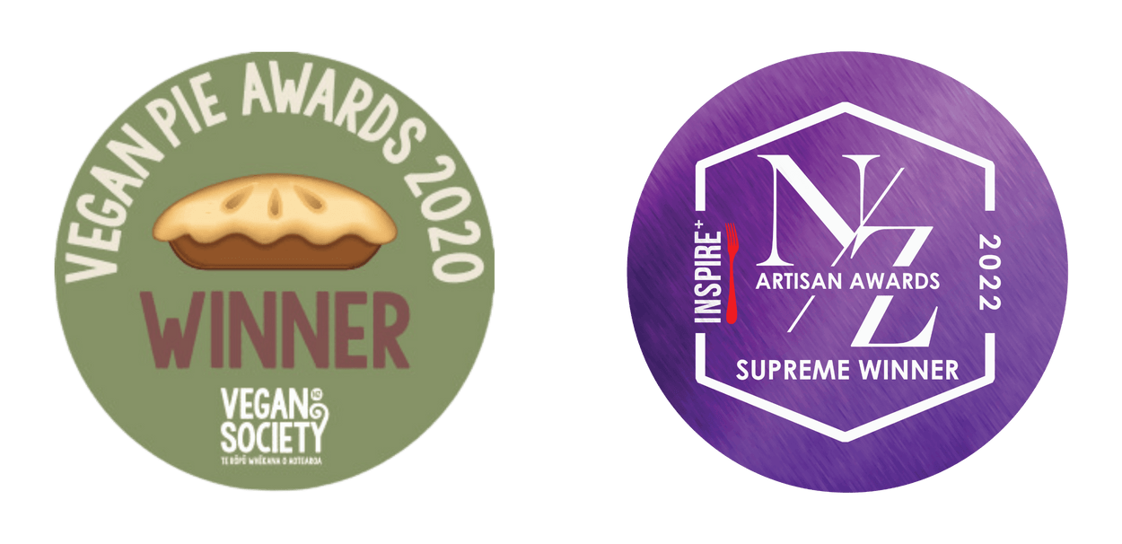 Roti Bros | Pies made with a flaky roti pastry.